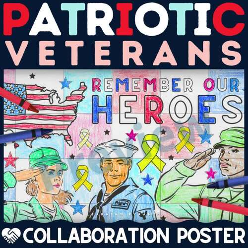 Memorial Day Soldier Heroes Collaborative Poster Activity Patriotic ...