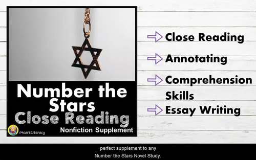 Number the Stars Novel Study Supplement - Nonfiction Close Reading Passages