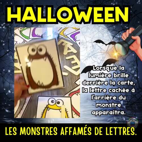 Halloween. Les Monstres Affamés de Lettres. | TPT