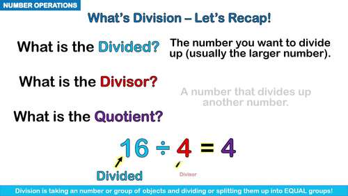 Multi-digit division (3-digit by 1-digit). WITH remainders. PowerPoint ...