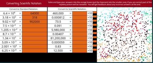 Converting Scientific Notation and Standard Form Thanksgiving Math ...