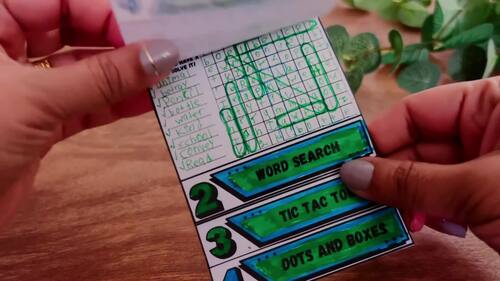 Partner Game Flip Book | After Testing l Fun Activity | Puzzles | Early ...