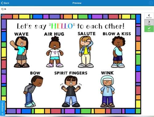 DIGITAL Morning Meeting Circle Time Interactive Calendar SEPTEMBER