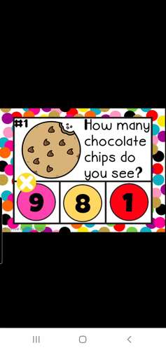 Counting 1-10 for Google Slides™ Chocolate Chips | TpT