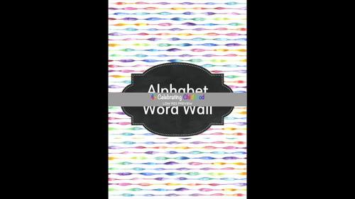 Alphabet Word Wall Posters | Bulletin Board Display – NSW Foundation Font