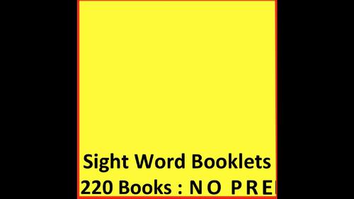 Sight Words Practice 220 Foldable Books Bundle Kindergarten 1st 2nd 3rd ...