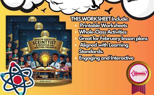 African American Inventors Scientist Day Prompt Writing 3rd,4th,5th,6th ...