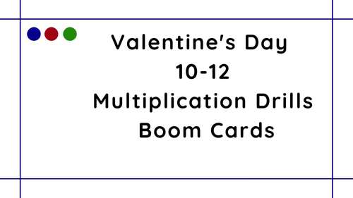 Daily Multiplication Practice Digital Multiplication Drills 10-12 ...