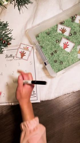 Piano Sensory Bin - Christmas Piano Activities by Ms Emily Music