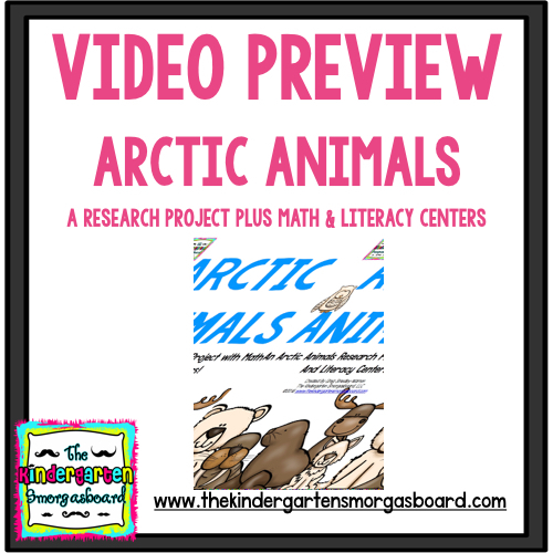 Video Preview: Arctic Animals Research Project PLUS Math & Literacy Centers