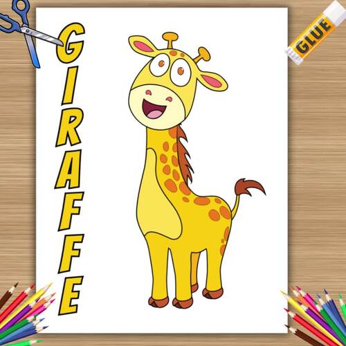 Giraffe Craft Activity | Cut & Paste Craft | Zoo Animal Craft | Safari ...
