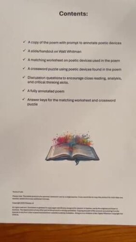 Complete High School ELA Lesson on Walt Whitman's "America" by MainelyLit