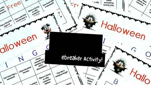 Find Someone Who Halloween Bingo Game October Ice Breaker Fall 3rd to ...