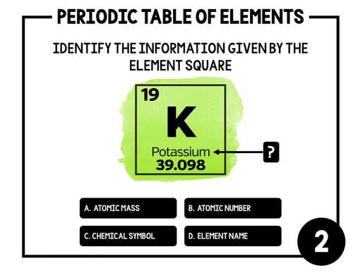 Periodic Table of Elements Digital Task Cards Activity | Science Boom ...