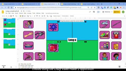 Long u Vowel Sorts and Spelling Practice Digital | TPT