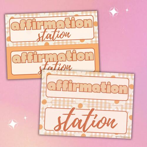 Positive Affirmations Mirror | I Am Affirmations | Boho Affirmation Station