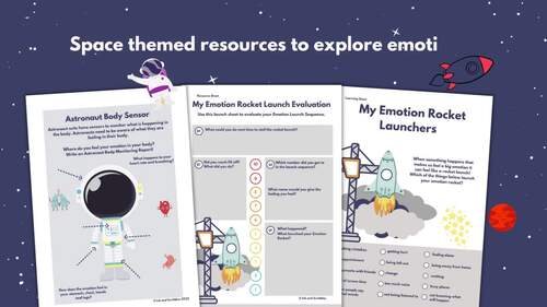 Emotional Regulation Space Themed Resource Pack, Calming Strategies