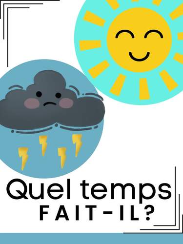 FRENCH Calendar Bundle Months, Seasons, Weather (Calendrier, Saisons, Mois)