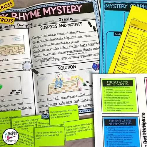 Halloween Writing - Mystery Genre - October Activity - Solve a Mystery ...