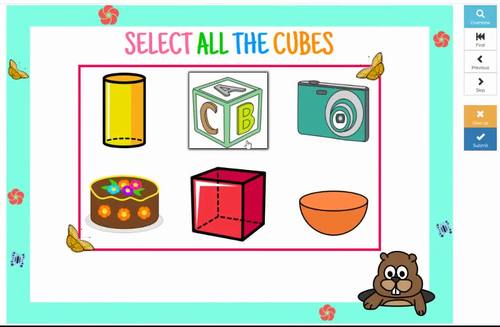 Groundhog Day Math 3D Shapes Recognition Recognizing 3D Shapes Boom Cards