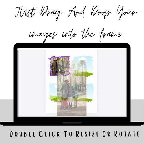 Editable Fill Your Own Canva Frame, Make Your Own Distressed Edge Template
