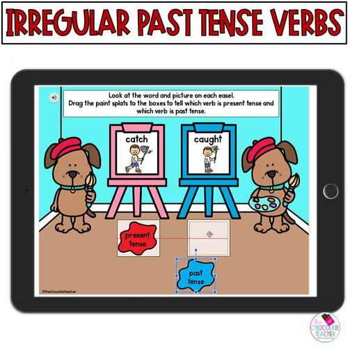 Irregular Past Tense Verbs - Grammar Google Slides™ by The Chocolate ...