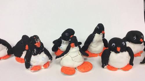 Clay Penguin Step by Step Lesson by Fuglefun | Teachers Pay Teachers