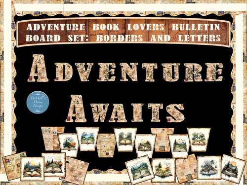 Adventure Book Lovers Bulletin Board Set: Borders, Letters and Cutouts