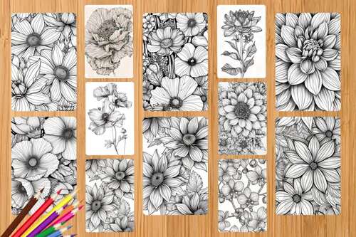 Flower Mindfulness Coloring Pages by Digital Study | TPT