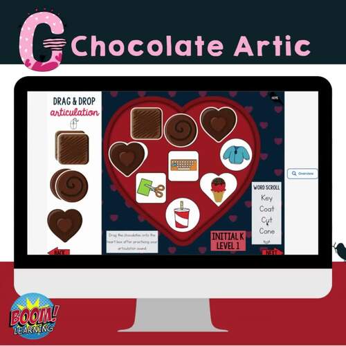 Valentine's Day Speech Therapy G Chocolates Digital Resources for ...