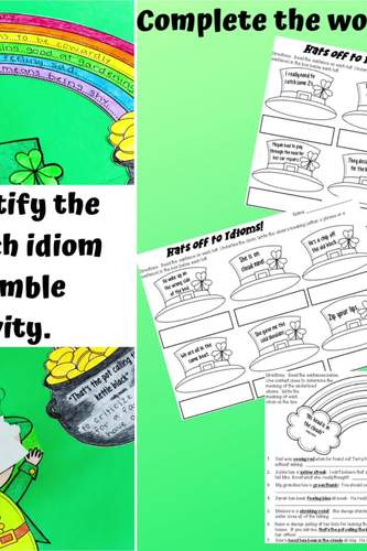 Idioms Worksheets and Craftivity: Saint Patrick's Day Craft Activity