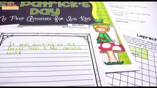 St. Patrick's Day for Big Kids | Print and Digital Versions by Ashleigh