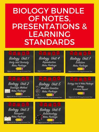 Biology Curriculum Notes and Videos by FUNderstanding Science | TPT