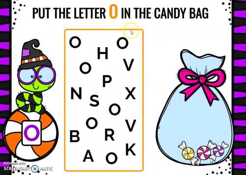 Sorting Letters Boom Cards™ Distance Learning Alphabet O to U | TpT
