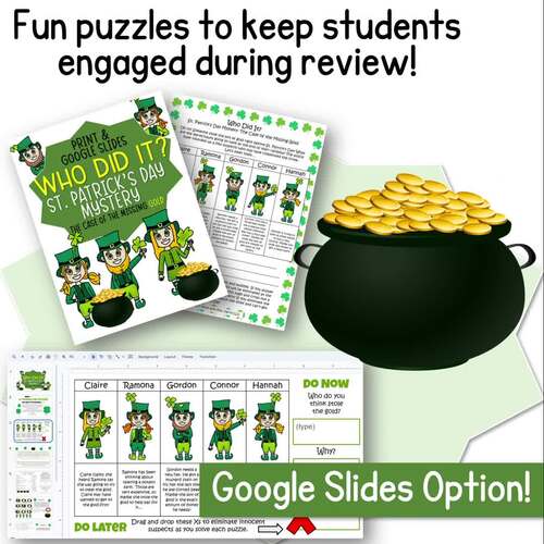 St. Patrick's Day Mystery Science Activity Packet (Print & Google ...