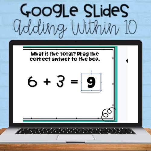 Addition Within 10 DIGITAL Task Cards for Google Slides by ...