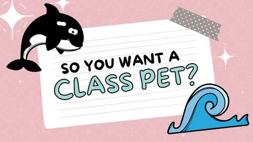 Orca Class Pet Journal *Editable by Ms Jenessas Desk | TPT