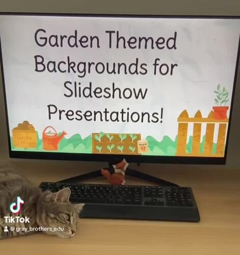 Garden Slideshow Backgrounds (PPT & Google Slides templates) | TPT