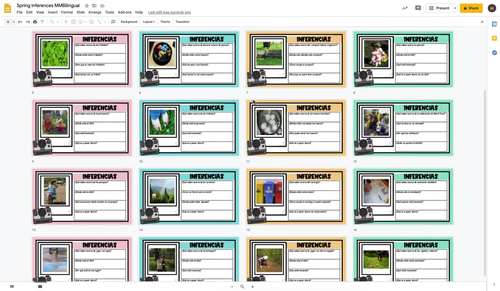 Making Inferences in SPANISH | Spring Edition by MM Bilingual | TPT