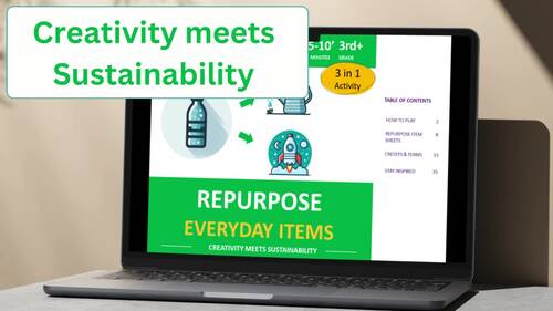 Earth Day Activity: Repurpose items - Creativity & Sustainability