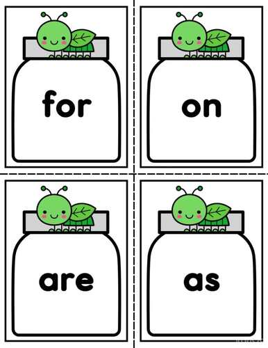 1st Grade 100 Fry Sight Words | High-Frequency Words Practice Cards