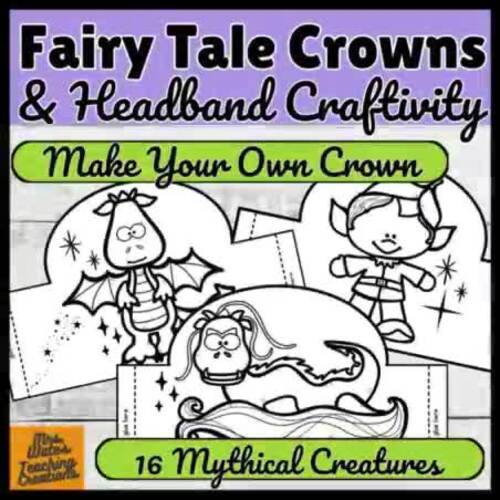 Mythical Creatures Crown Craft Templates | Fantasy Writing & Role Play ...