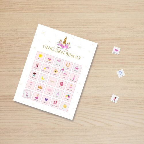Unicorn Bingo Game by Sylvie Richard | TPT