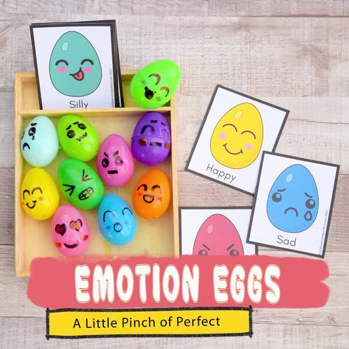 Egg Emotion Faces Printable Feelings Activities (Easter Eggs, Social ...
