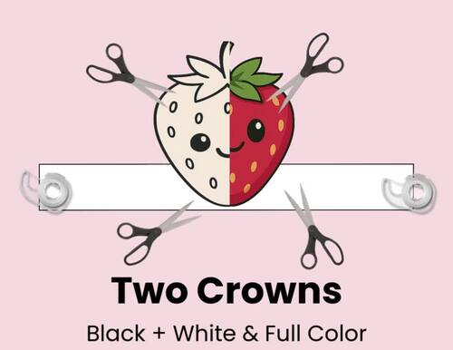 Strawberry Crown / Mask / Costume / Animal / Headband ** Two Crowns