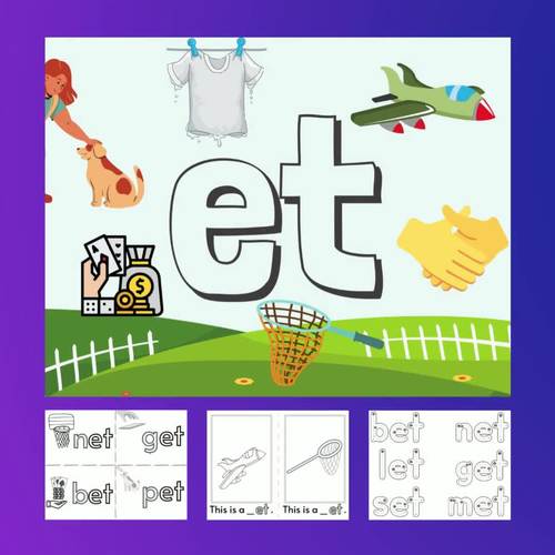 AT, ET, IT, OT, UT | CVC | Word Family Bundle | Activity Packets | 90 PAGES