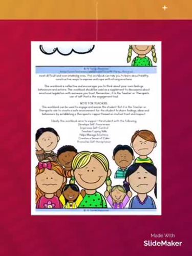 Emotional Regulation & Coping Skills Workbook Program Counseling Curriculum