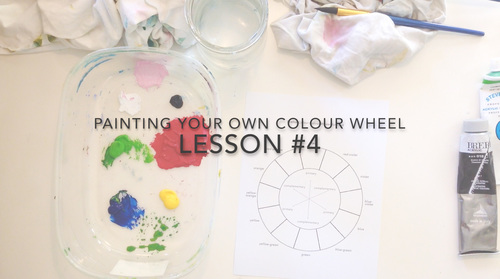 LESSON #4: Painting a Colour Wheel by Art Space for Art Beginners
