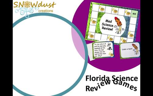 Florida Science Review Game Task Cards - Adaptations ll | TPT