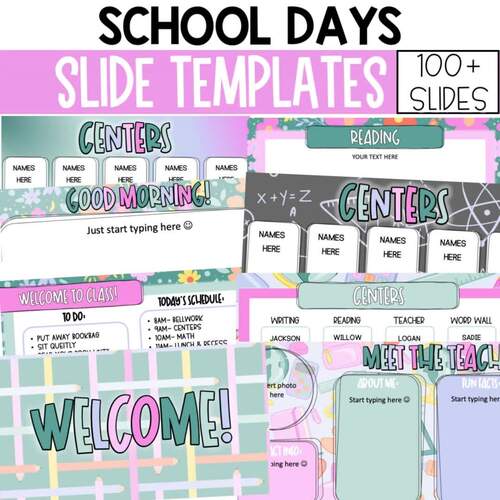 Back to School Slides Templates / Google Slides Templates / Meet the ...